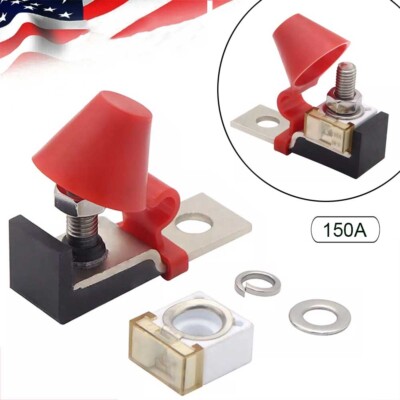Universal 1 Set 150A Fuse Terminal Fuse Block Kit Fuse Max Volt 58V for ...