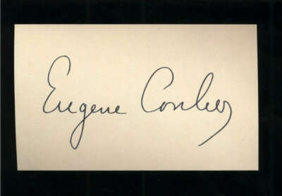 Eugene Conley D.1981 Tenor Signed 3" x 5" Index Card | eBay