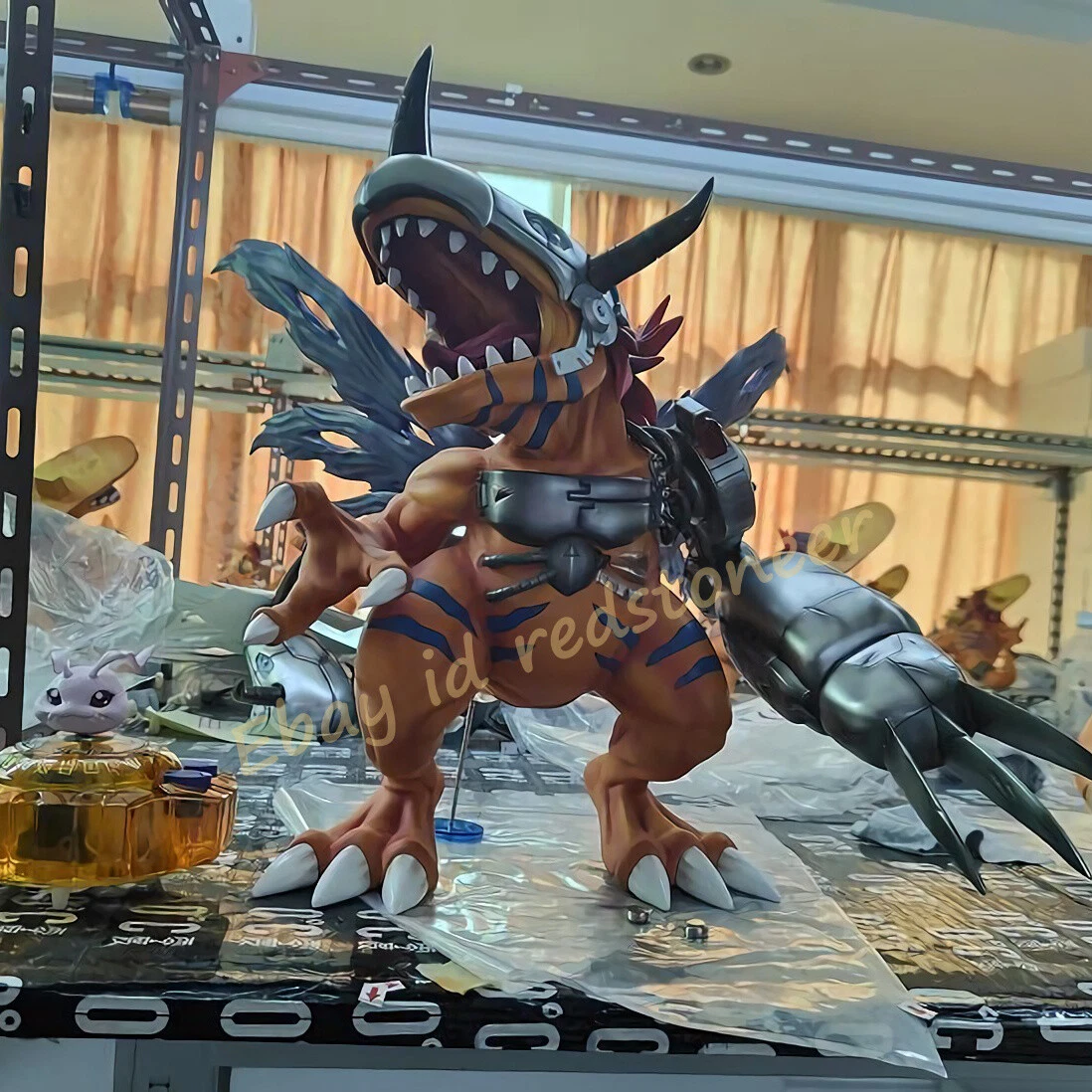 Digivice Studio Digimon Metal Greymon Resin Model Statue, 42% OFF