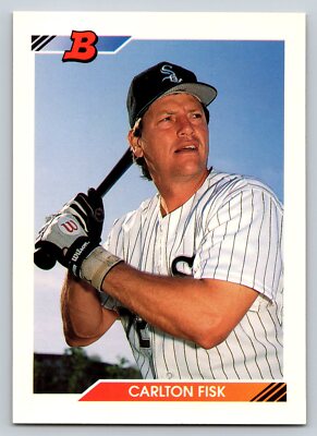 1992 Bowman #585 Carlton Fisk Baseball Card SHARP! | eBay