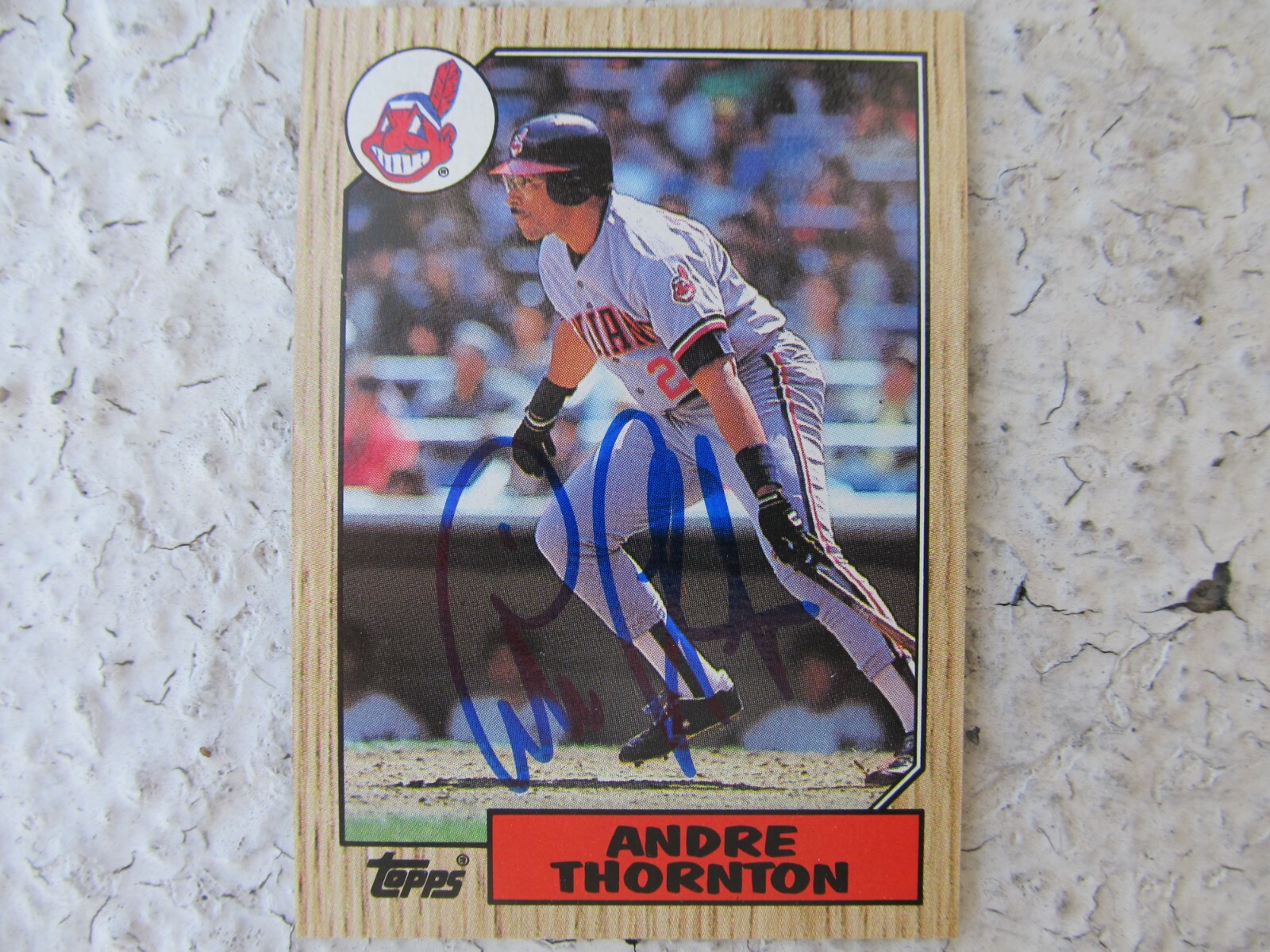 Indians Andre Thornton Signed Autographed 1987 Topps Mint | eBay
