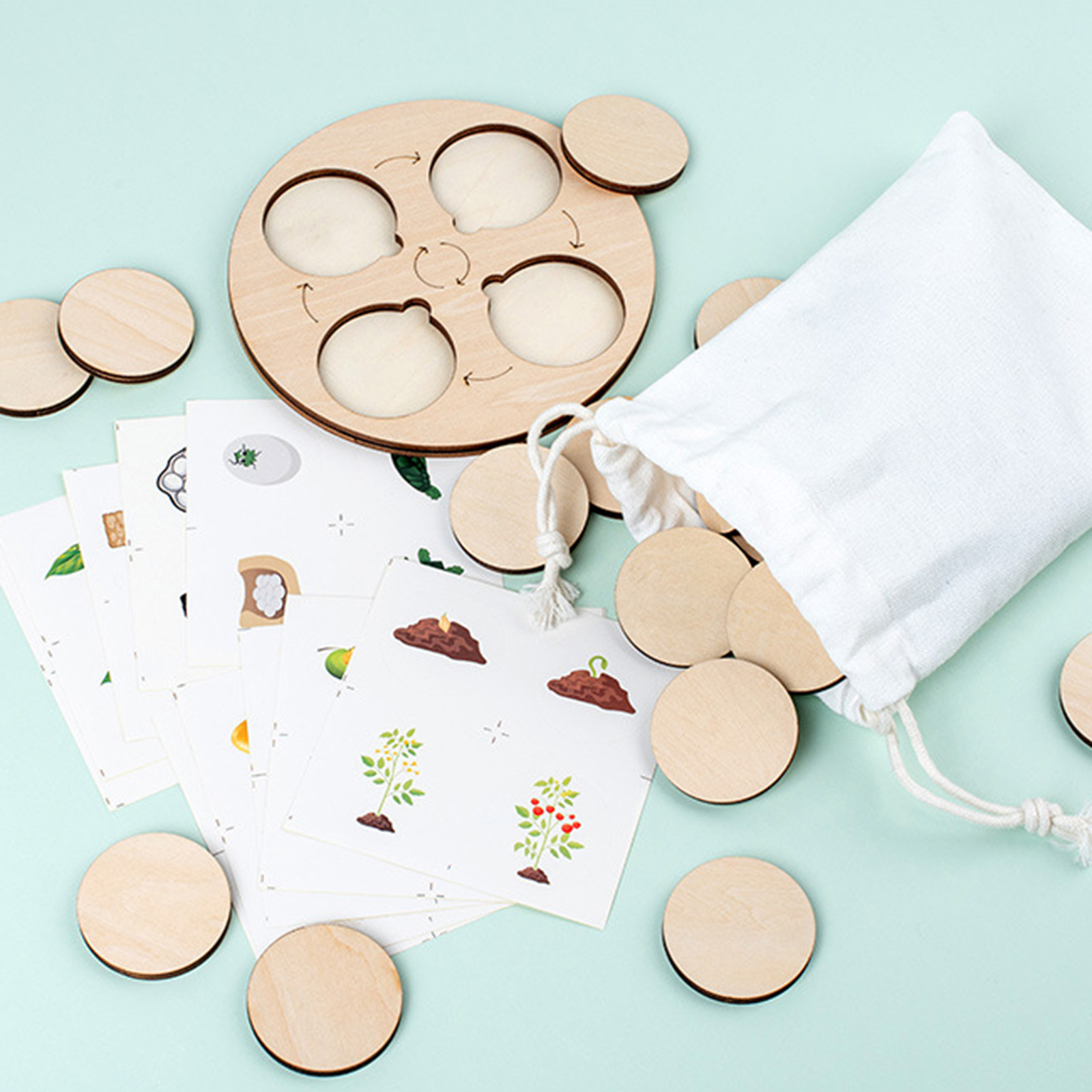 1 Set Kids Puzzles Natural World Diy Life Cycle Kids Puzzles | eBay