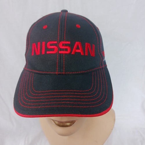 VTG Nissan Motorsports Baseball Cap Black Red White Racing Hat ...