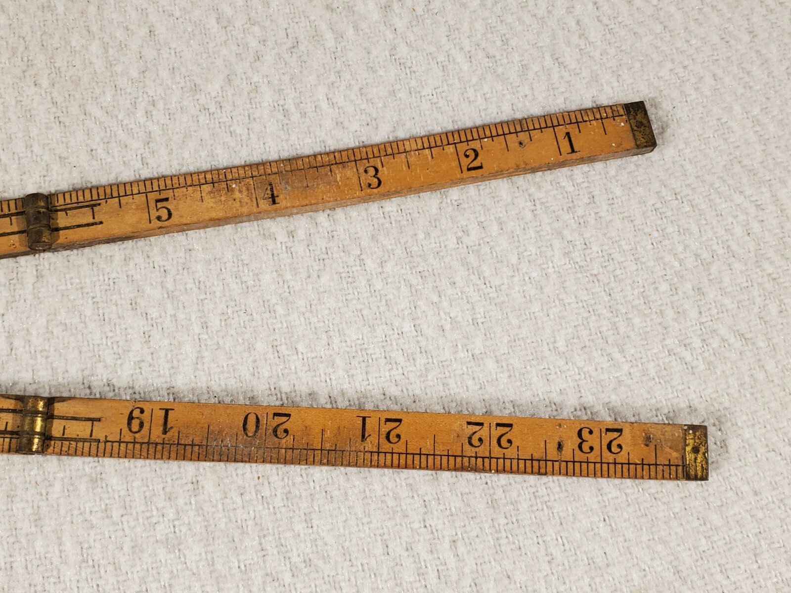 Vintage Stanley No.61 Folding Boxwood Brass 24 Inch Ruler | eBay