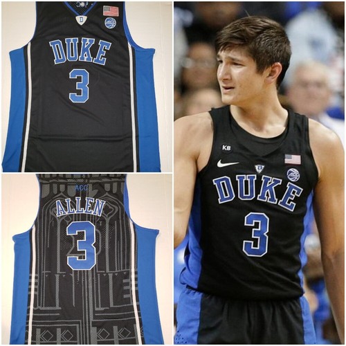 Grayson Allen Duke Blue Devils Black Mens Replica Extra Large ...