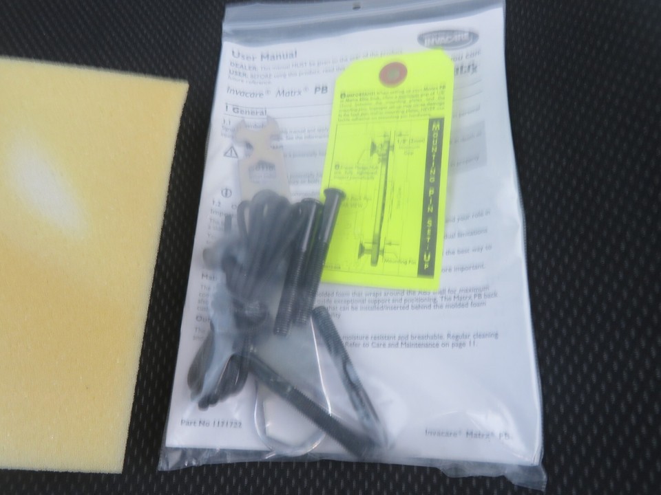 Invacare Matrx PB Wheelchair Back Rest Cushion 21”T x 19”W NOS # ...