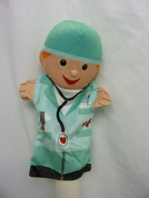 New Boy Girl Hand Puppet Doctor Nurse Medical Occupation Jobs Plush ...