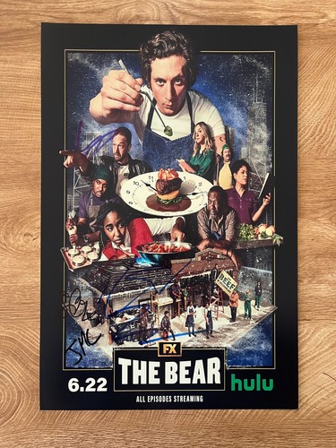 * THE BEAR * signed 12x18 poster * JEREMY ALLEN WHITE, ELLIOTT, BOYCE ...