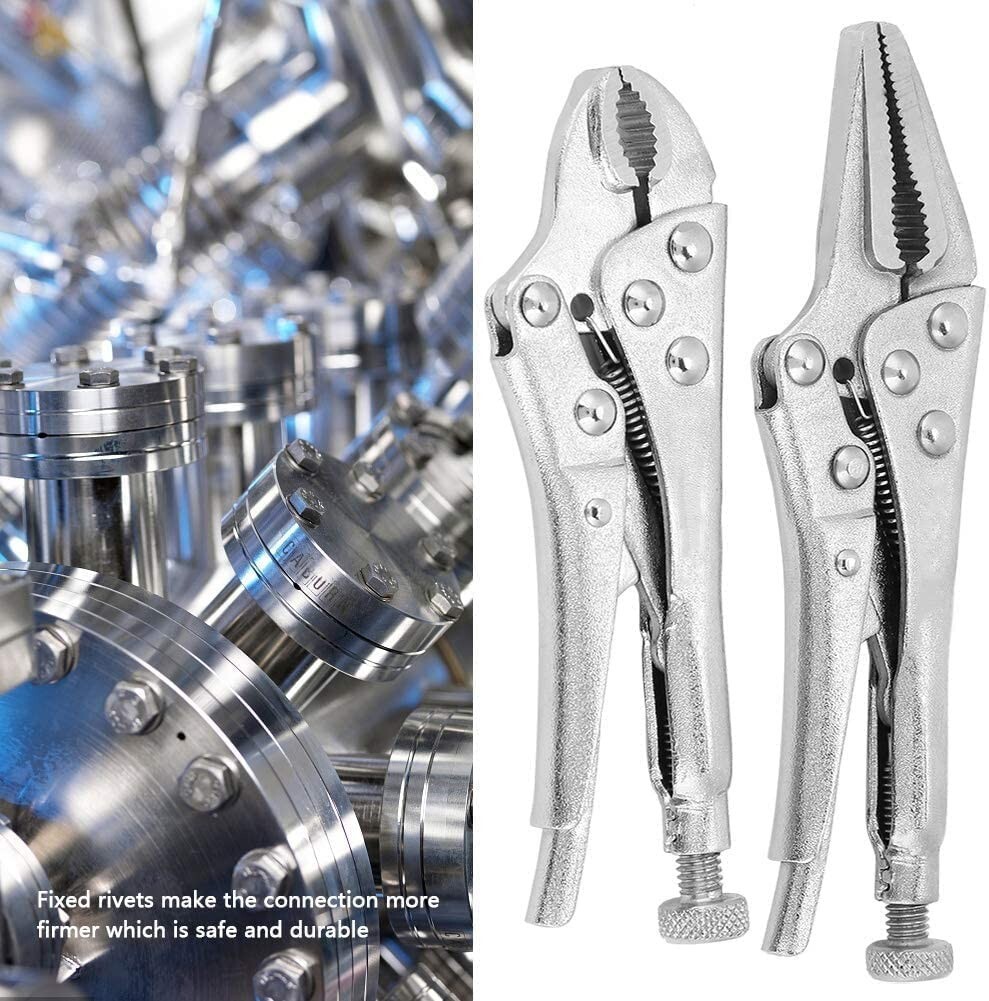 2pcs Mini Locking Pliers Mole Grips Vice Grip Clamp Clamps Adjustable ...