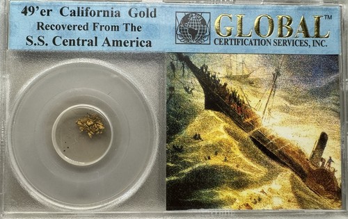 Shipwreck 49er California Pinch of Gold Recovered From the S.S. Central ...