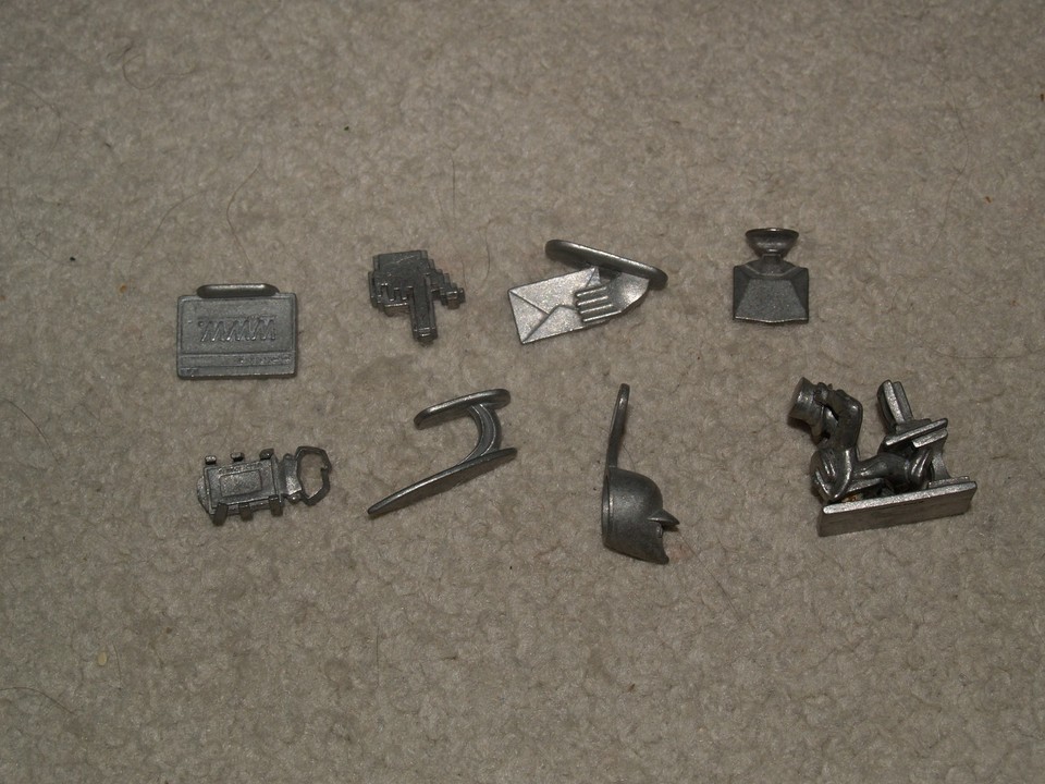 Monopoly .Com edition board game - 8x pewter figure set only | eBay UK