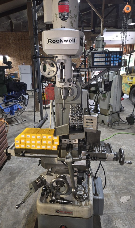 Rockwell Delta Vertical Horizontal Mill Milling Machine Machinist | eBay