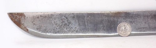 ANTIQUE CHINESE SHORT SWORD WITH RING POMMEL - 22 5/8" LONG -VERY SHARP ...
