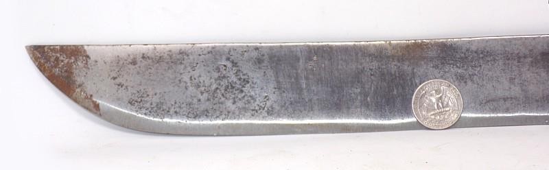 ANTIQUE CHINESE SHORT SWORD WITH RING POMMEL - 22 5/8" LONG -VERY SHARP ...