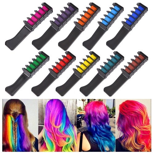 10 Pcs Hair Dye Comb Set Kid Safe Temporary Hairdressing Child Color ...