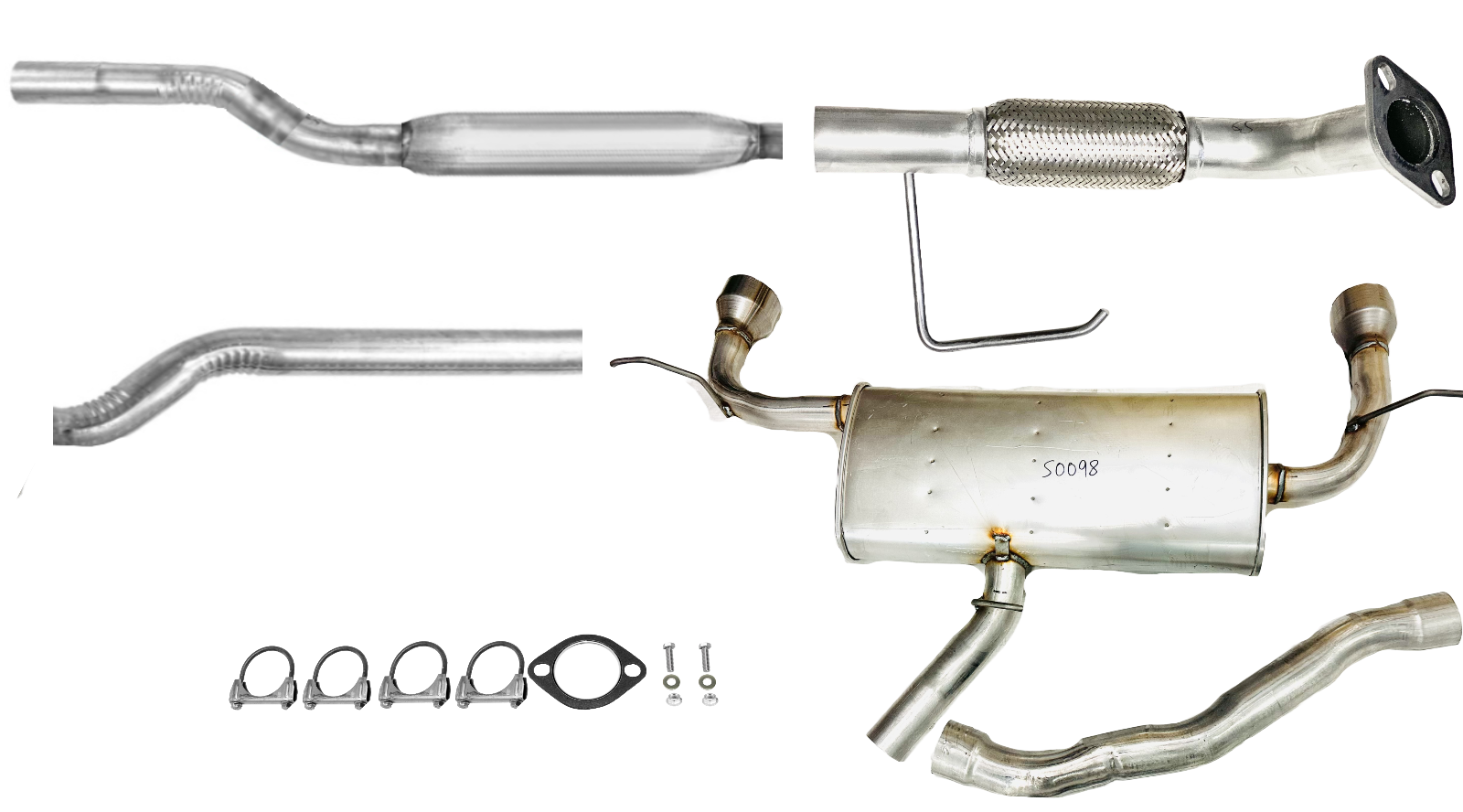 Fits: Flex Pipe, Resonator, Pipe and Muffler For 2012-2014 Ford edge 2 ...