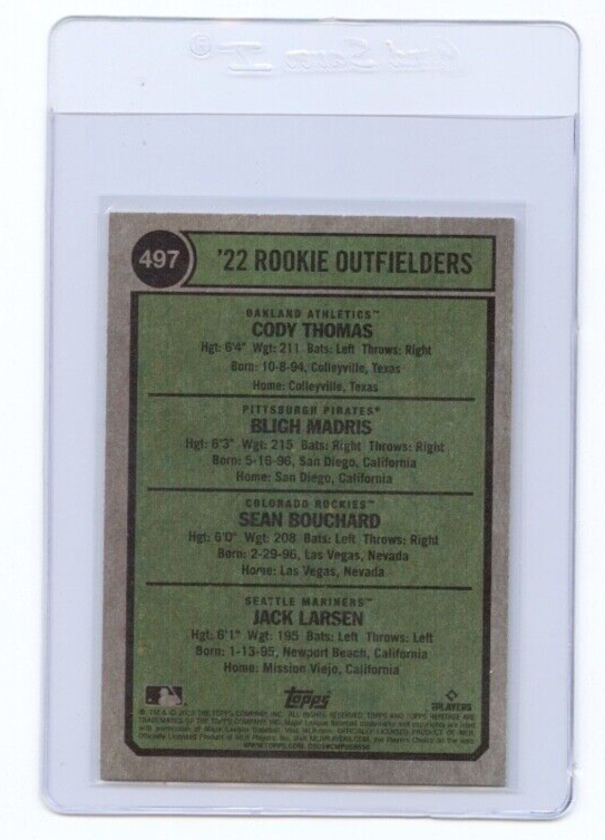 2023 Topps Heritage Short Print 22' Rookie Outfielders #497 | eBay