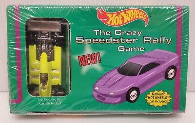 Vintage Hot Wheels The Crazy Speedster Rally Game Toy Race Car 1995 ...