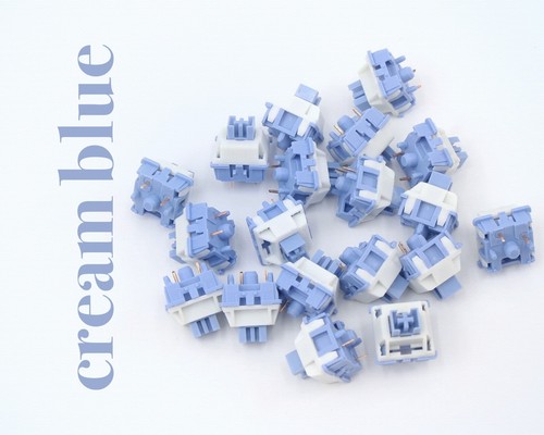 Lubed Cream Blue 50g Clicky Outemu Switches for Custom Keyboard ...