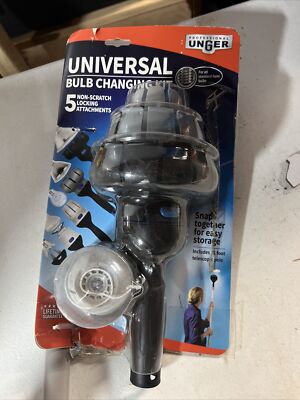 Unger Universal Bulb Changing Kit w/ 11' Telescopic Pole & 5 Attachm | eBay