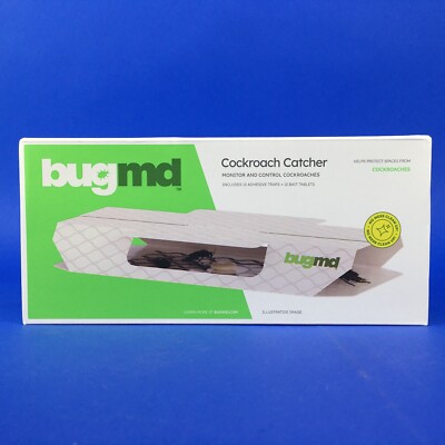 BugMD Cockroach Catcher 12 Adhesive Traps + 12 Bait Tablets | eBay