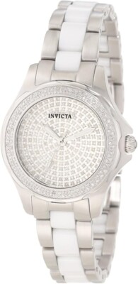 NEW* Invicta Angel Model 1782 Ladies Diamond Bezel Quartz Watch MSRP ...