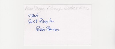 BRIAN STENGER PITTSBURGH STEELERS 1969-72 PERSONALIZED AUTOGRAPHED ...