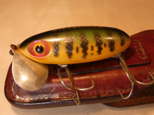 Vintage FRED ARBOGAST "Jitterbug" FISHING LURE 2.5" OLD HARDWARE ...