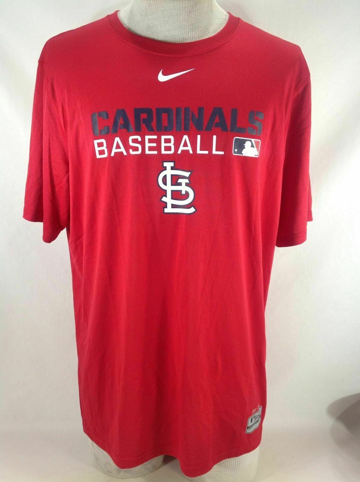 NEW Nike St. Louis Cardinals Dri-Fit Workout Shirt Men's Medium | eBay