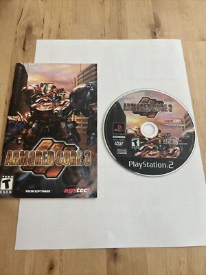 Armored Core 3 (Sony PlayStation 2, PS2, 2002) Disc & Manual Only 93992089801| eBay
