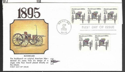 BUCKBOARD 1880s TRANSPORTATION COIL 1985 GILL CRAFT FDC UNADDR | eBay