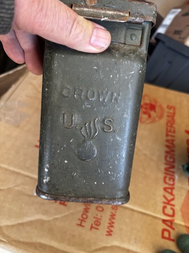 Genuine WWII US Army Ammunition Box Ammo Can M1 .30 Cal Crown Flaming ...