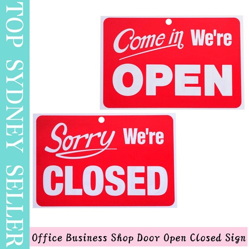 Open Closed Sign Office Business Shop Door Restaurant Reversible Window ...