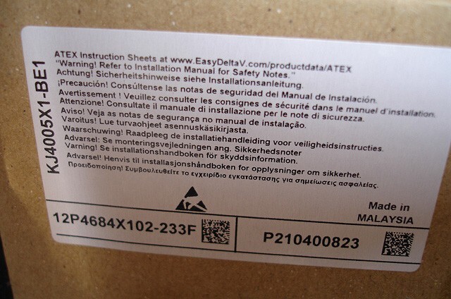 EMERSON DELTAV Final Assv 8-Wide I/O Interface Carr SE4050E0C0 ...