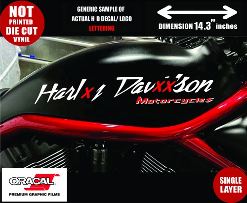 Harley V-ROD Die-Cut Decal Kit Style Suitable Fits Gas Tank Vinyl ...