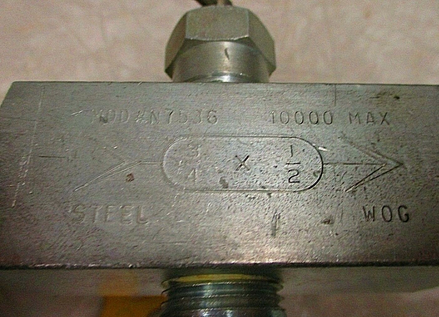 MARSH N7536 Block & Bleed Needle Valve 3/4" MNPT x 1/2" FNPT 10,000PSI ...