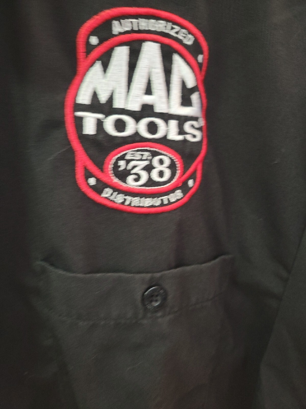 Mac Tools Distributor Button Front Embroidered Shirt … - Gem