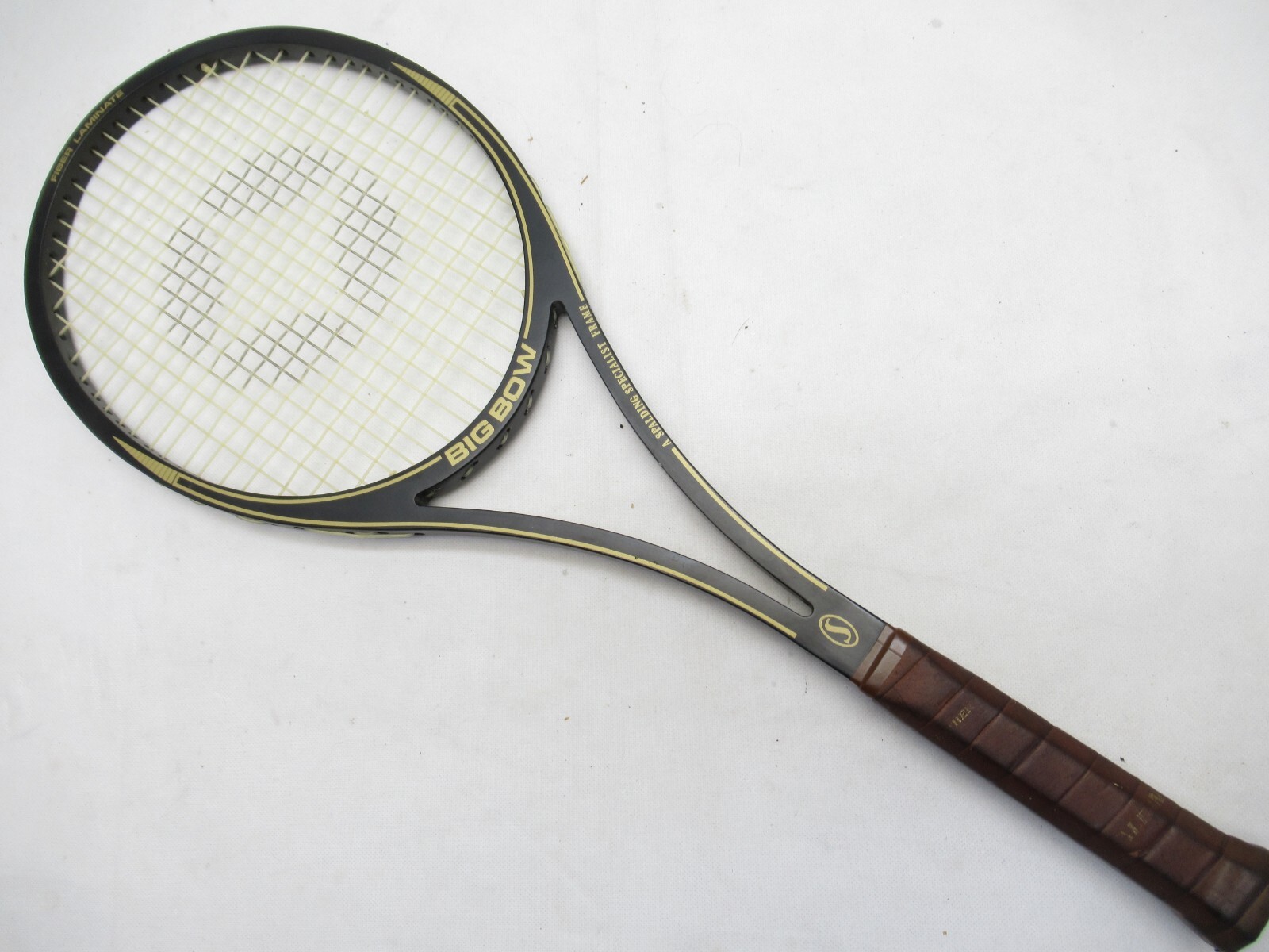 SPALDING "BIG BOW" TENNIS RACQUET (4 3/8) LONG TERM STORAGE. BELGIUM | eBay