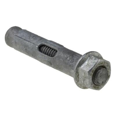 Qty 100 Hex Sleeve Anchor 12mm x 100mm Galvanised M10 Thread Concrete ...