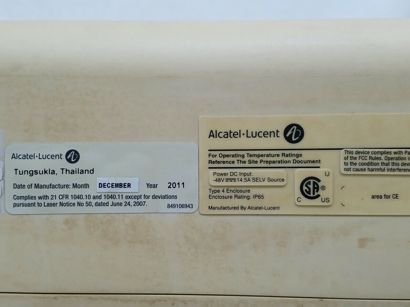 Alcatel-Lucent RRH2x40-07-L Remote Radio Head | 700Mhz | GPP Bands 12 ...