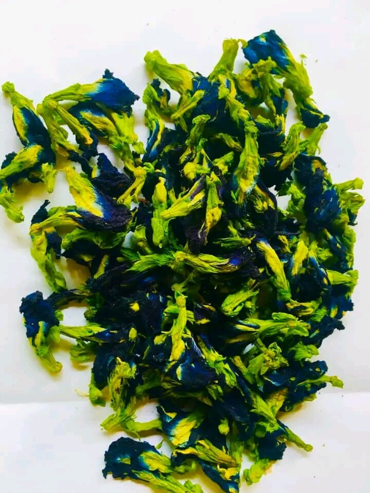 Dried Blue Butterfly Pea Flower Tea Organic Herbal Leaf Clitoria ...