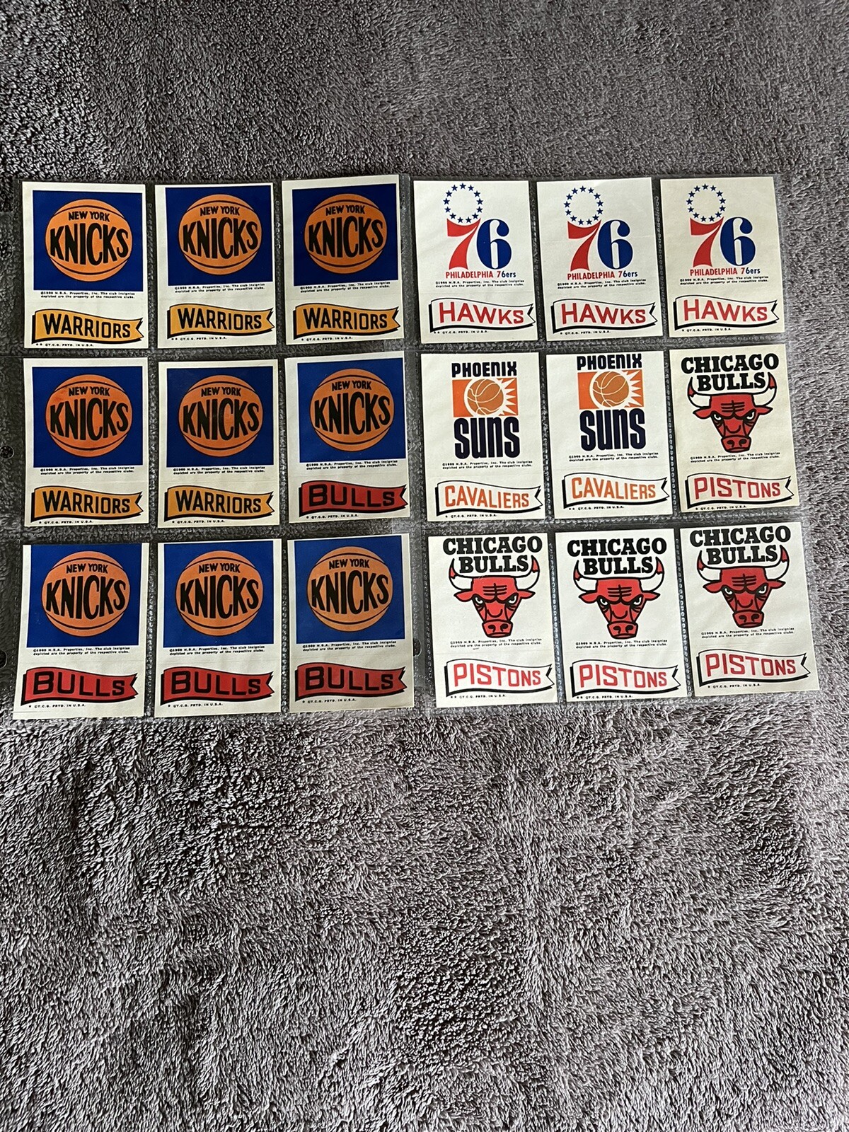 1973-74 Topps Basketball Team Stickers | eBay