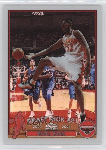2003-04 Topps Chrome Refractor Boris Diaw (French Language) #131 Rookie ...
