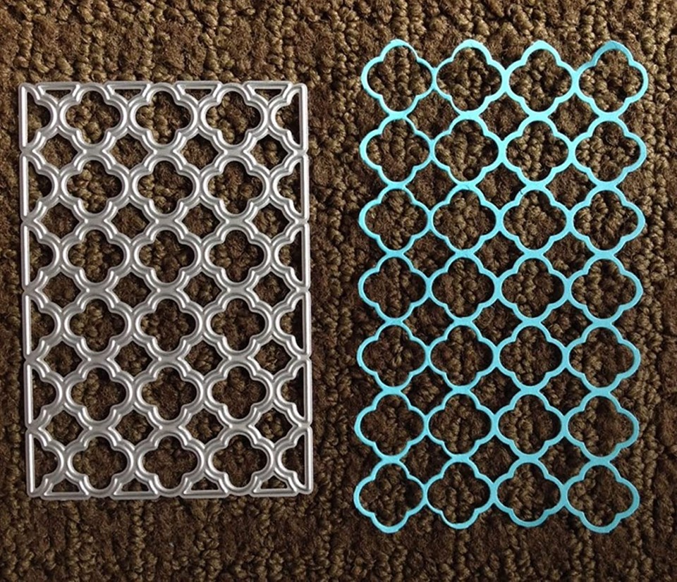 Grid Lattice Frame Metal Die Cuts, Grid Lattice Frame Cutting Dies Cut ...