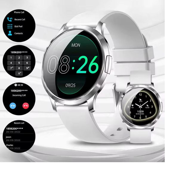 New Smart Watch Full Touch Screen AMOLED Bluetooth Call for Women and ...
