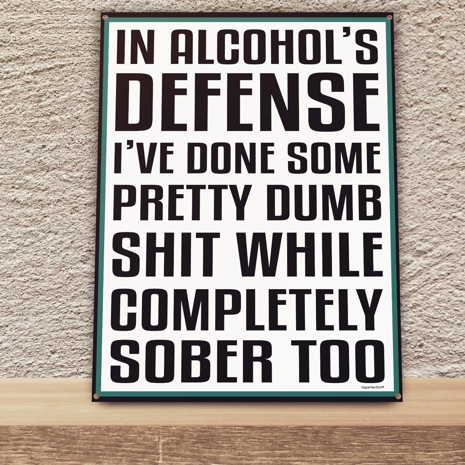 Funny Metal Drinking Sign, Pub Home Bar Man Cave Garage Shed Drunk Beer ...