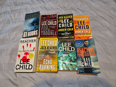 Lot of 8 Lee Child - Jack Reacher Series PAPERBACKS-Killing Floor/Bad ...