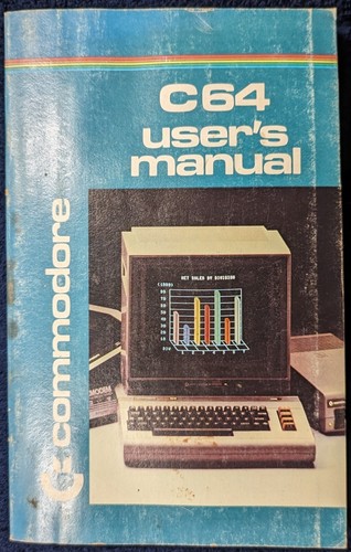 Commodore 64 User's Manual Guide Computer Manual 1984 C64 Very Good ...