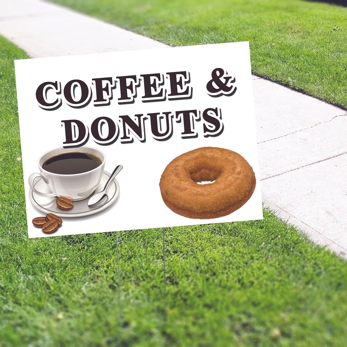 Coffee And Donuts Sign