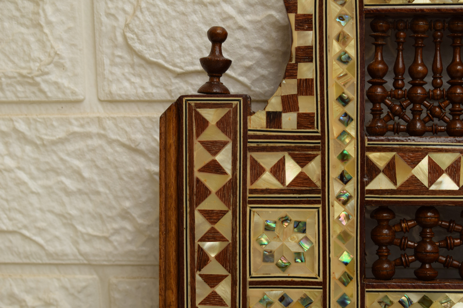 Handmade Wall Hanging Mirror Frame, Moroccan Mashrabiya Wood Mirror ...